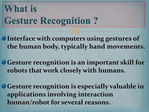 ppt of gesture recognition | PPTX