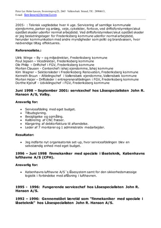 CV Peter Lassen 1 | DOCX