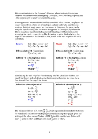 Game Theory Assignment | PDF