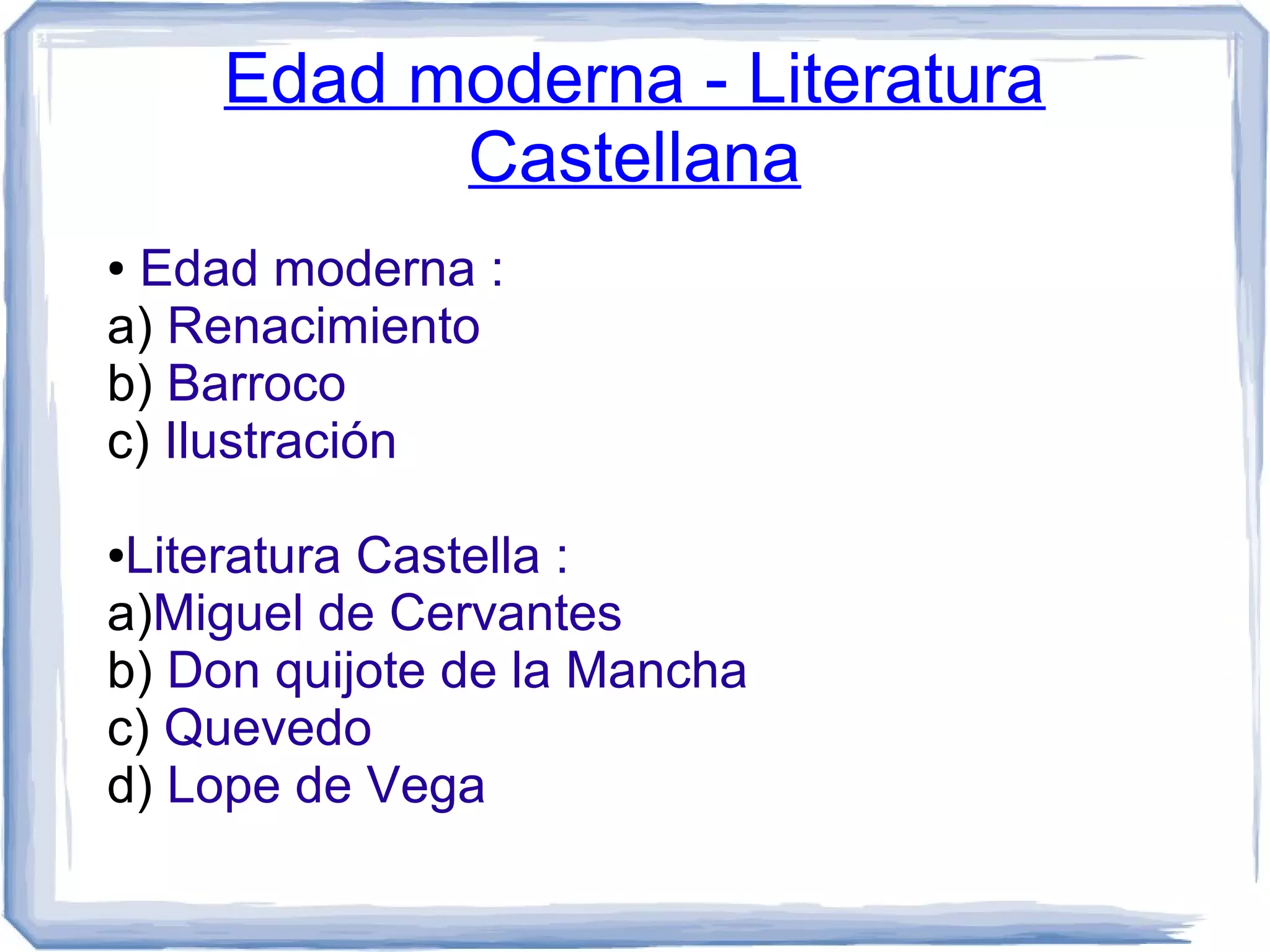 (Am.l) edad moderna | ODP