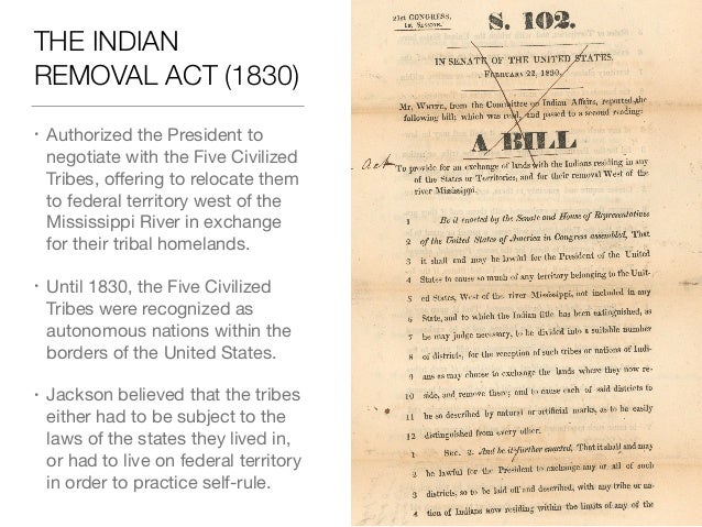 Indian Removal Act Of 1830 Document