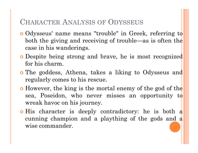 Homer's The Odyssey Part-2 | PPT