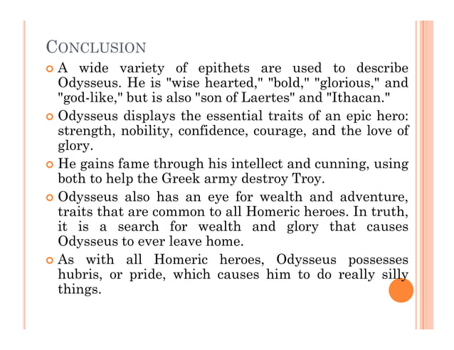 Homer's The Odyssey Part-2 | PPT