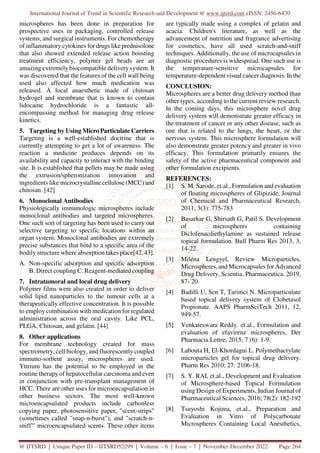 A Review on Microspheres Types, Method of Preparation, Characterization ...