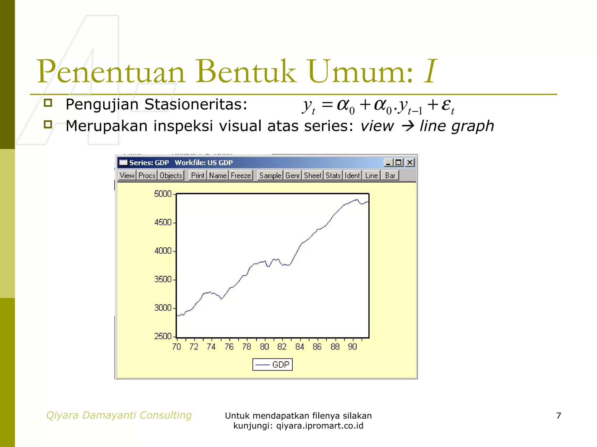 Modul Tutorial Arima | PPT