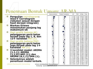 Modul Tutorial Arima | PPT