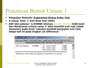 Modul Tutorial Arima | PPT
