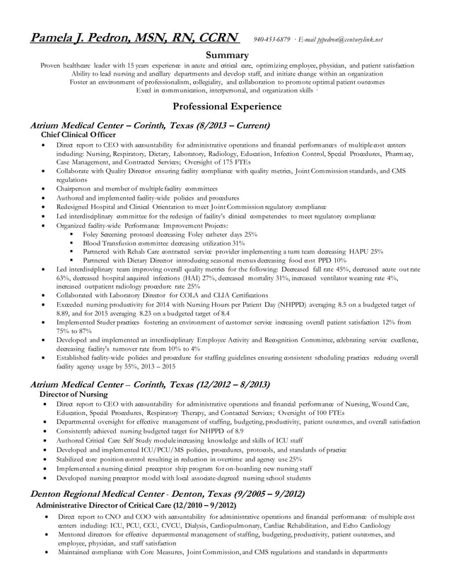 Pamela Pedron Resume 1 | PDF