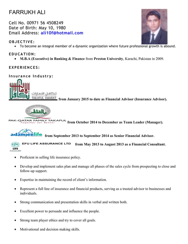 CV - FARRUKH Updated | PDF