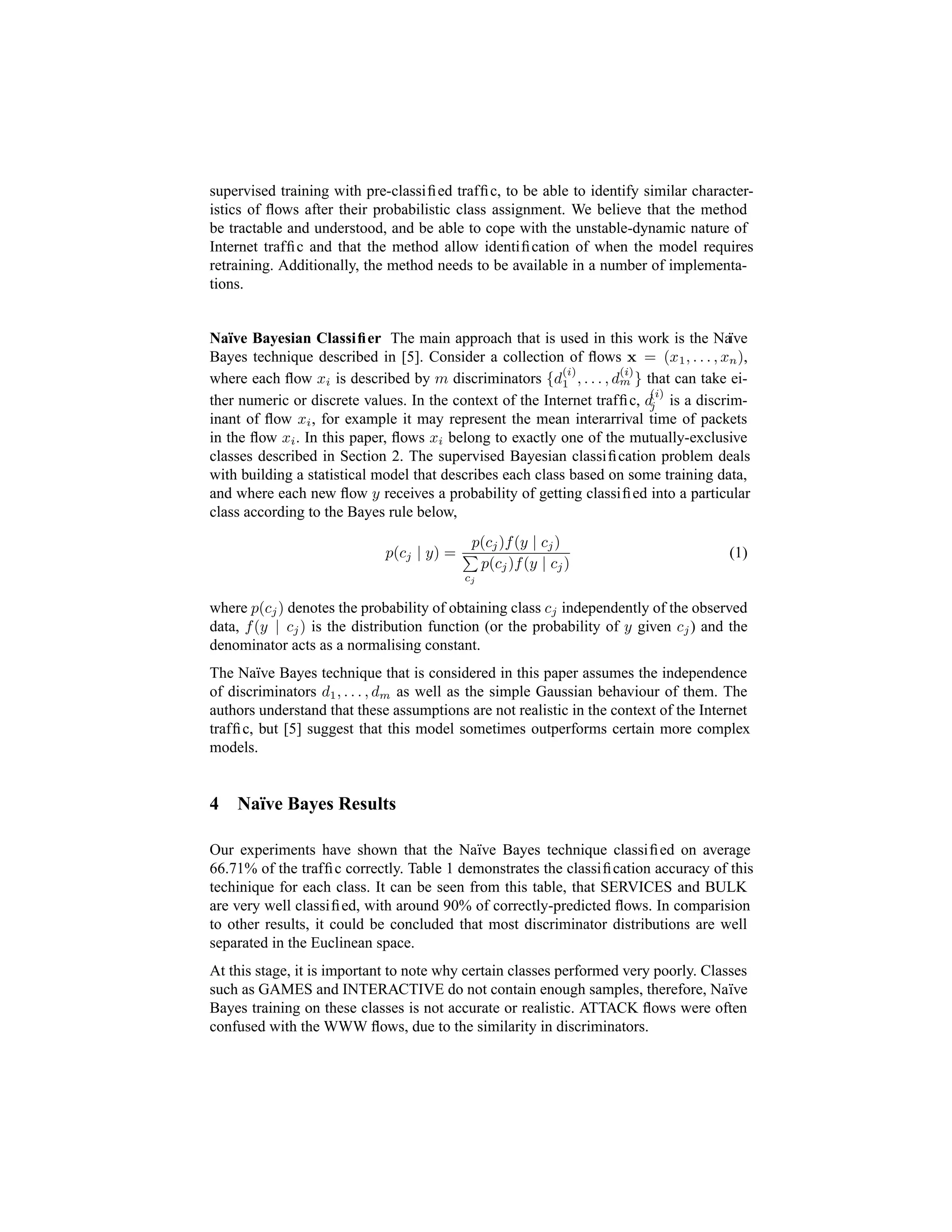 Traffic Classification using a Statistical Approach | PDF Traffic Classification using a Statistical Approach | PDF