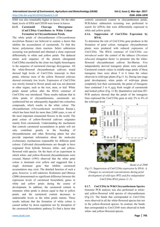 Biosynthesis and Degradation of Carotenoids in Ornamental Crops with specific reference to ...