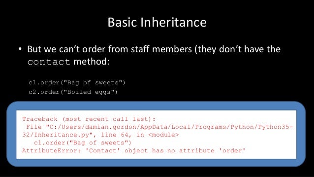 Python: Basic Inheritance