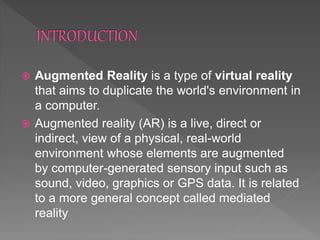 Augmented reality | PPT