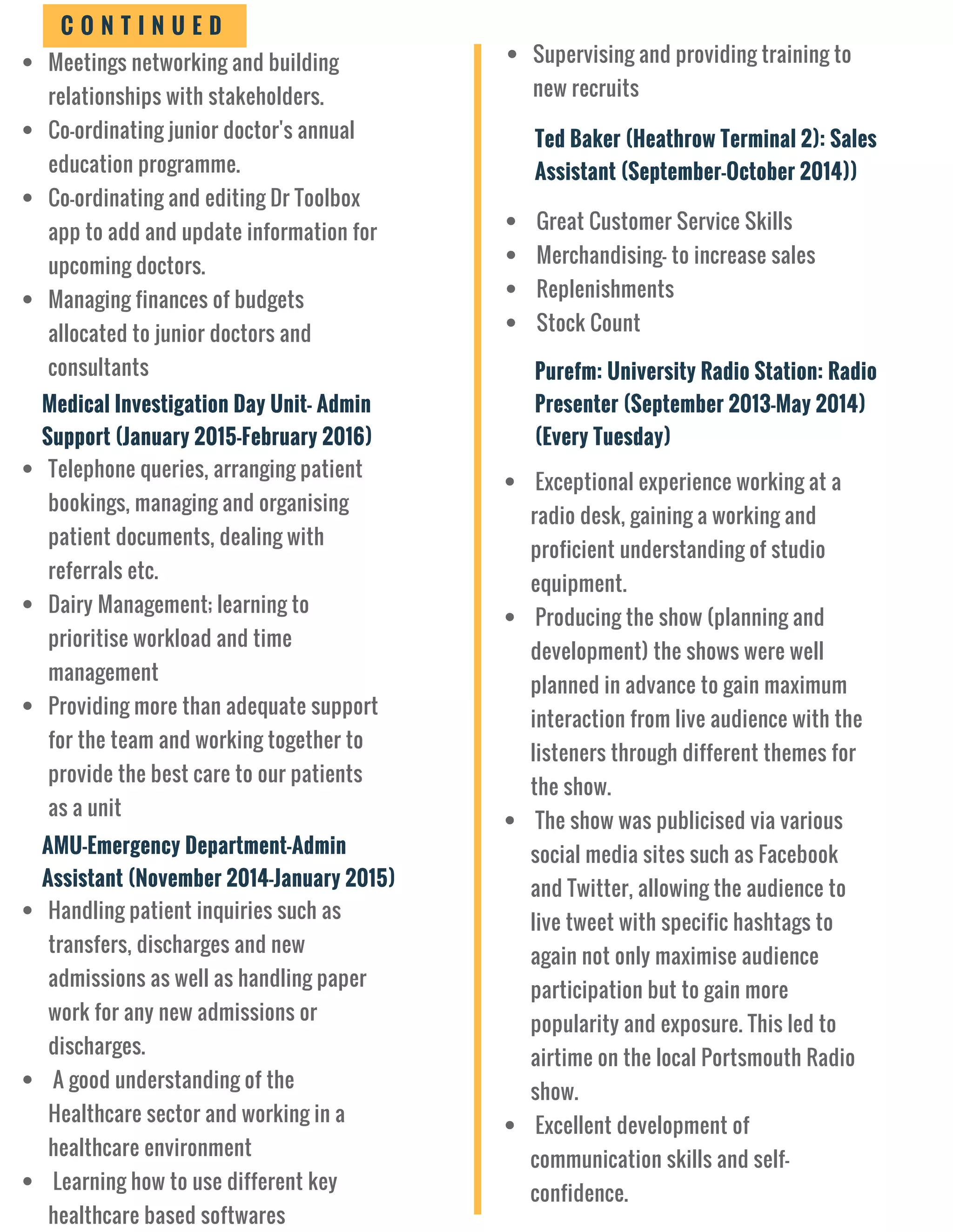 Isbah Anjum CV 8 | PDF