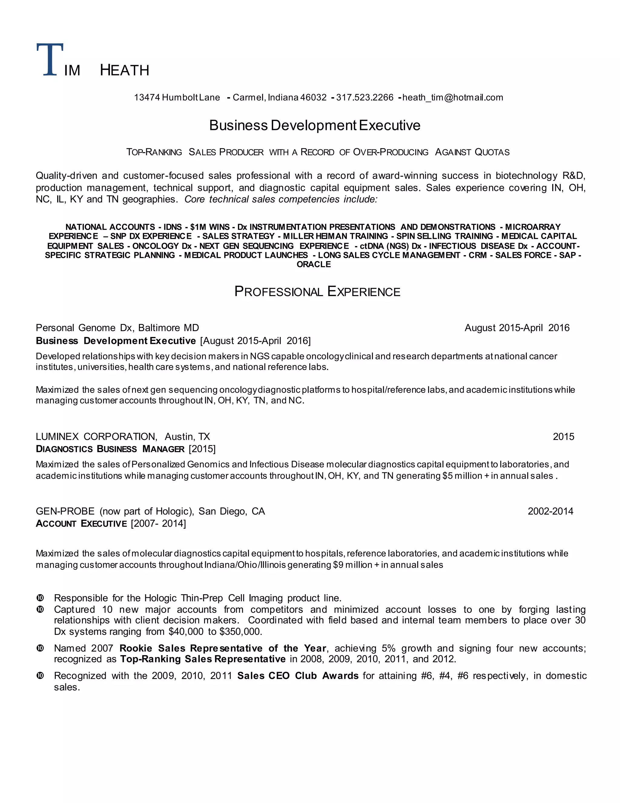 TIM HEATH Resume | DOCX