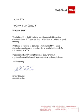 Enroolment letter. | PDF