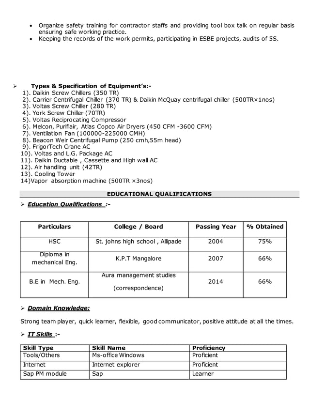 HVAC Mechanical CV | DOCX | Home Appliances | Home & Garden