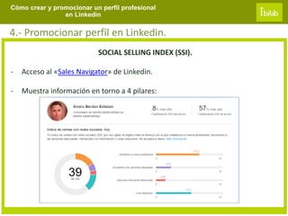 Cómo crear y promocionar un perfil profesional en Linkedin | PPT