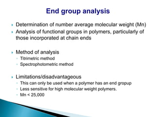 characterization of polymers | PPTX