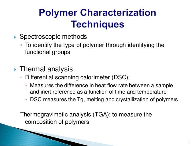 characterization of polymers