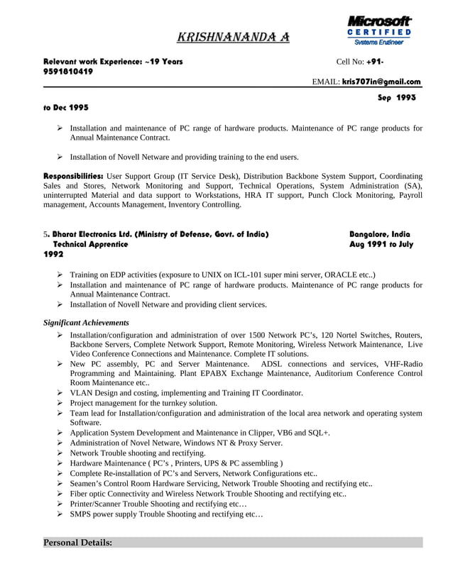 krishnananda's profile-v-3A | PDF