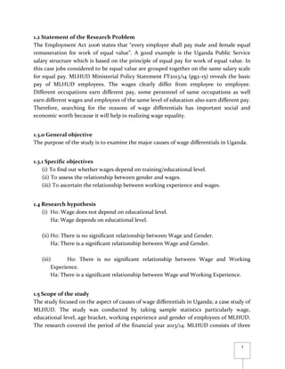 CAUSES OF WAGE DIFFERENTIALS IN UGANDA | PDF