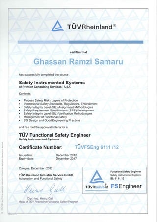 Ghassan Samaru _TUV | PDF