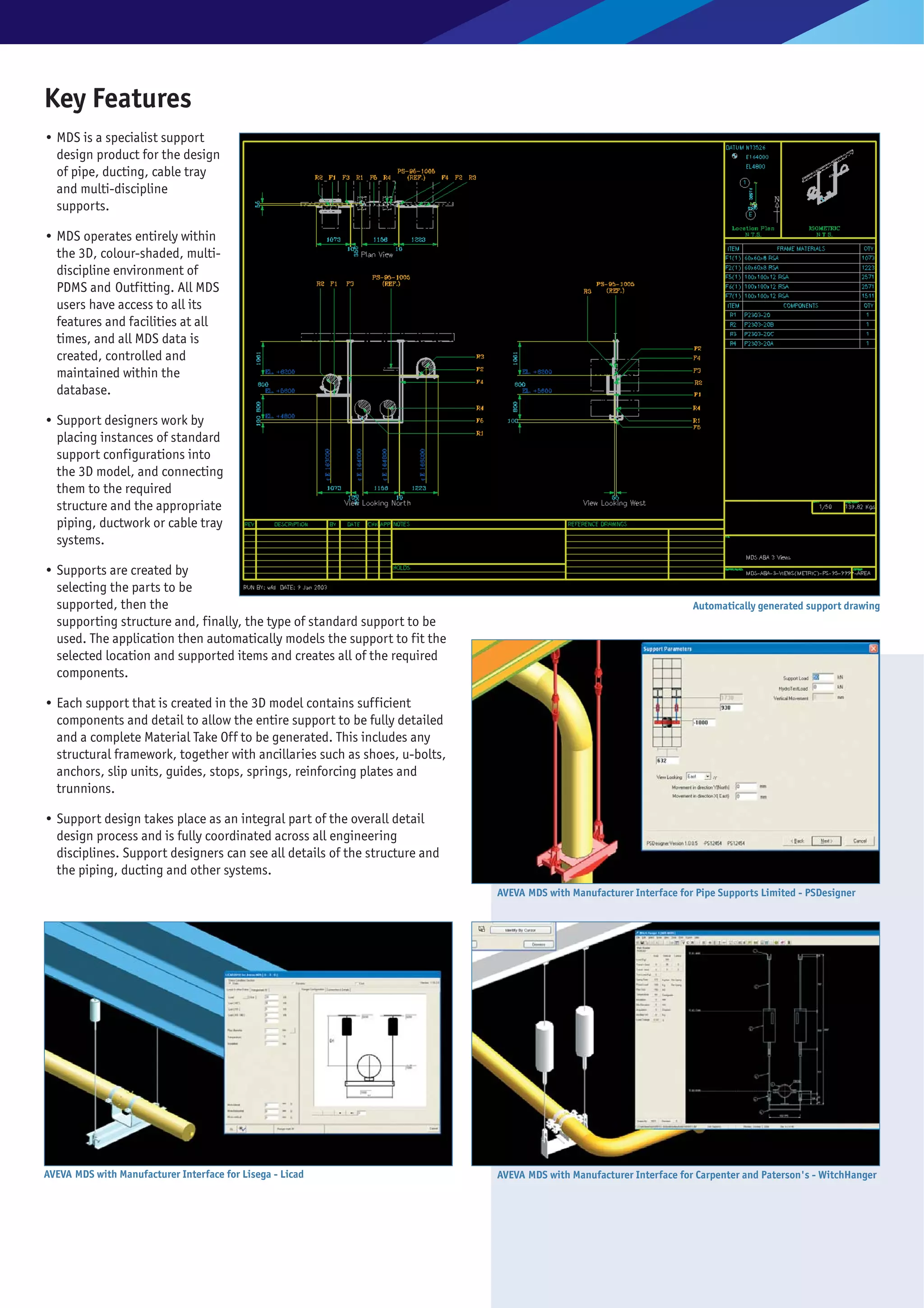 AVEVA Multi Discipline Supports | PDF