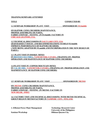 revised bio data miles | DOC