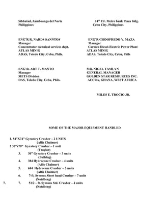 revised bio data miles | PDF