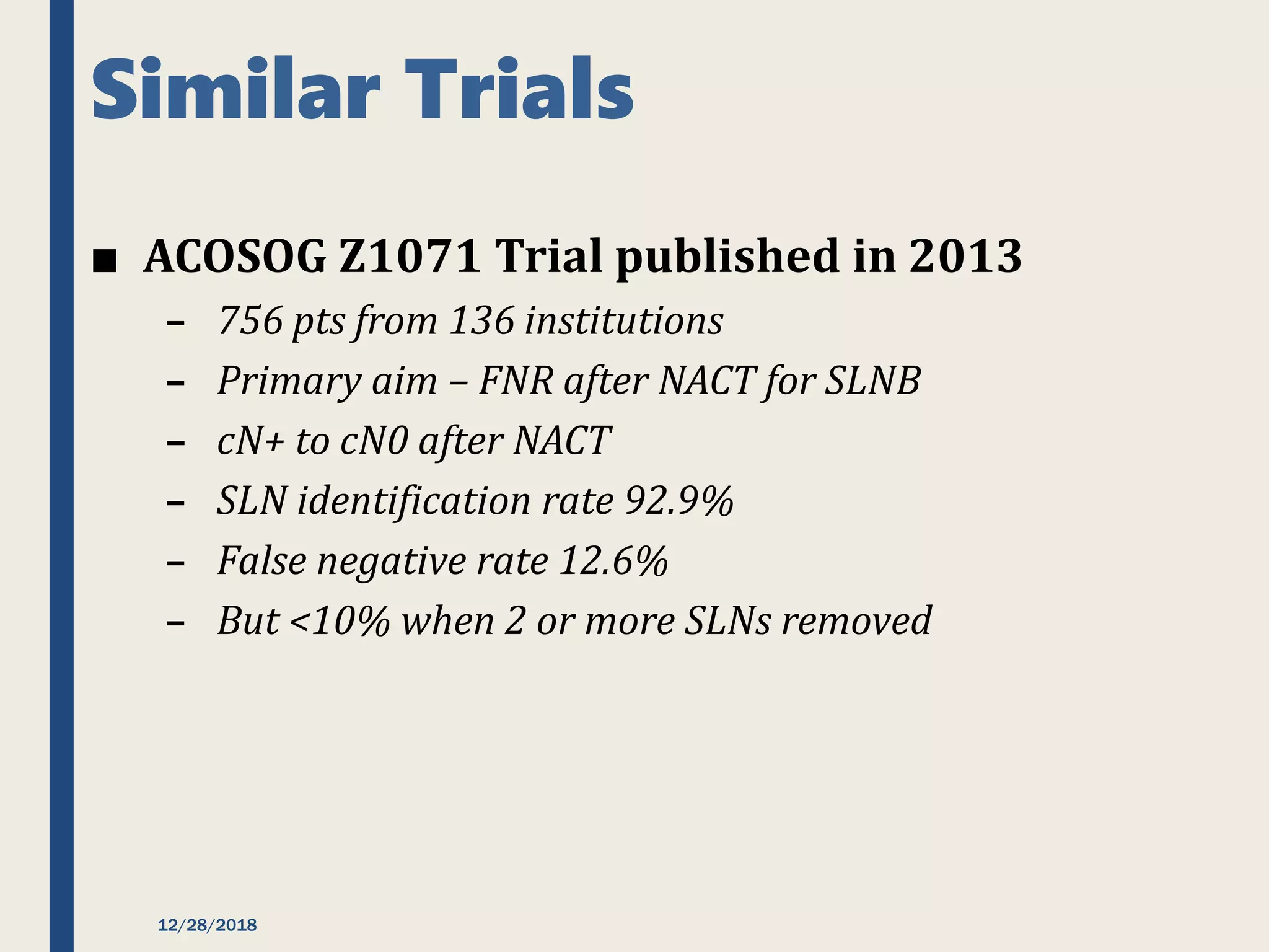 SENTINA Trial | PPTX