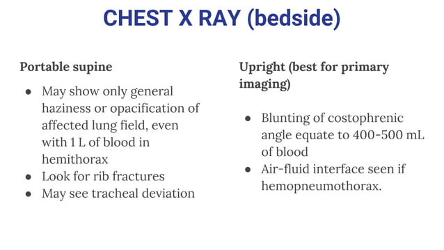 massive hemothorax | PPTX