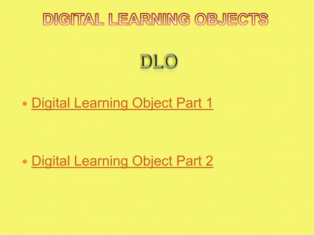 28 digital learning objects | PPTX