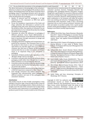 Do Consumers Go by the Cover A Survey of Selected Bakeries in Kolhapur ...