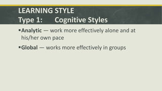 learning style and strategies | PPTX