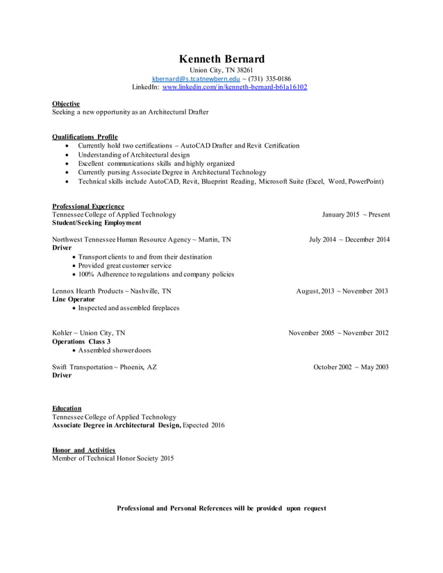 Kenneth Bernard - Resume | PDF