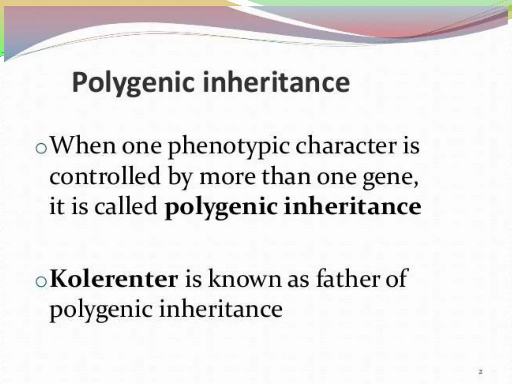 Polygenic inheritance in plants and horticulture and agriculture .pdf