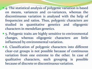 Polygenic inheritance in plants and horticulture and agriculture .pdf