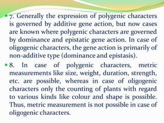 Polygenic inheritance in plants and horticulture and agriculture .pdf