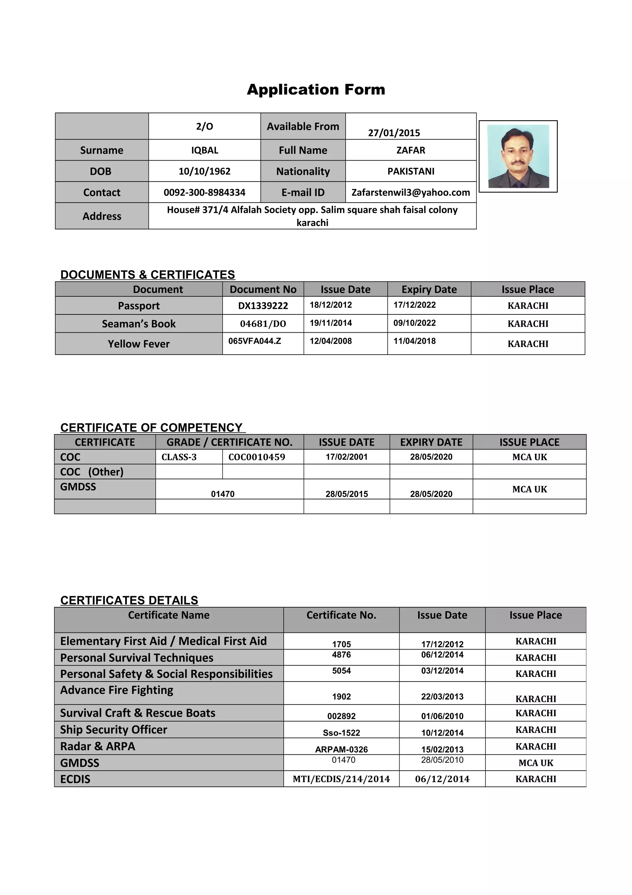 Application Form | DOC