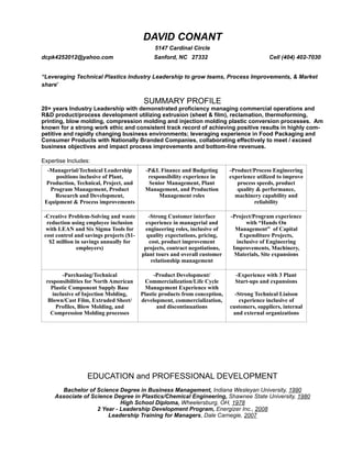 pdf Conant Resume 2015 Rev 1 | PDF