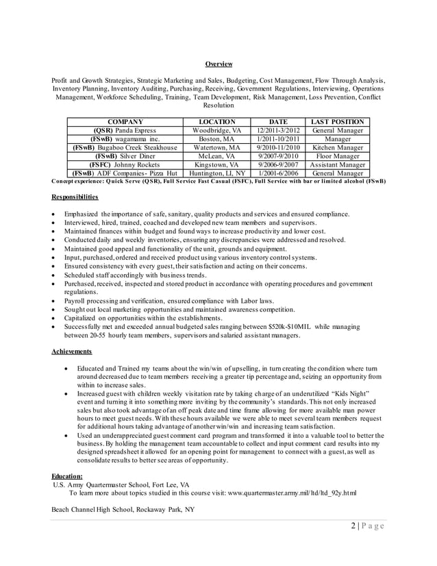 William Perez Resume | DOCX | Business Administration | Business