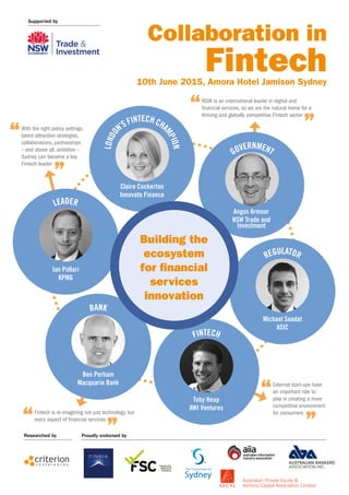 Collaboration in Fintech 2015 | PDF