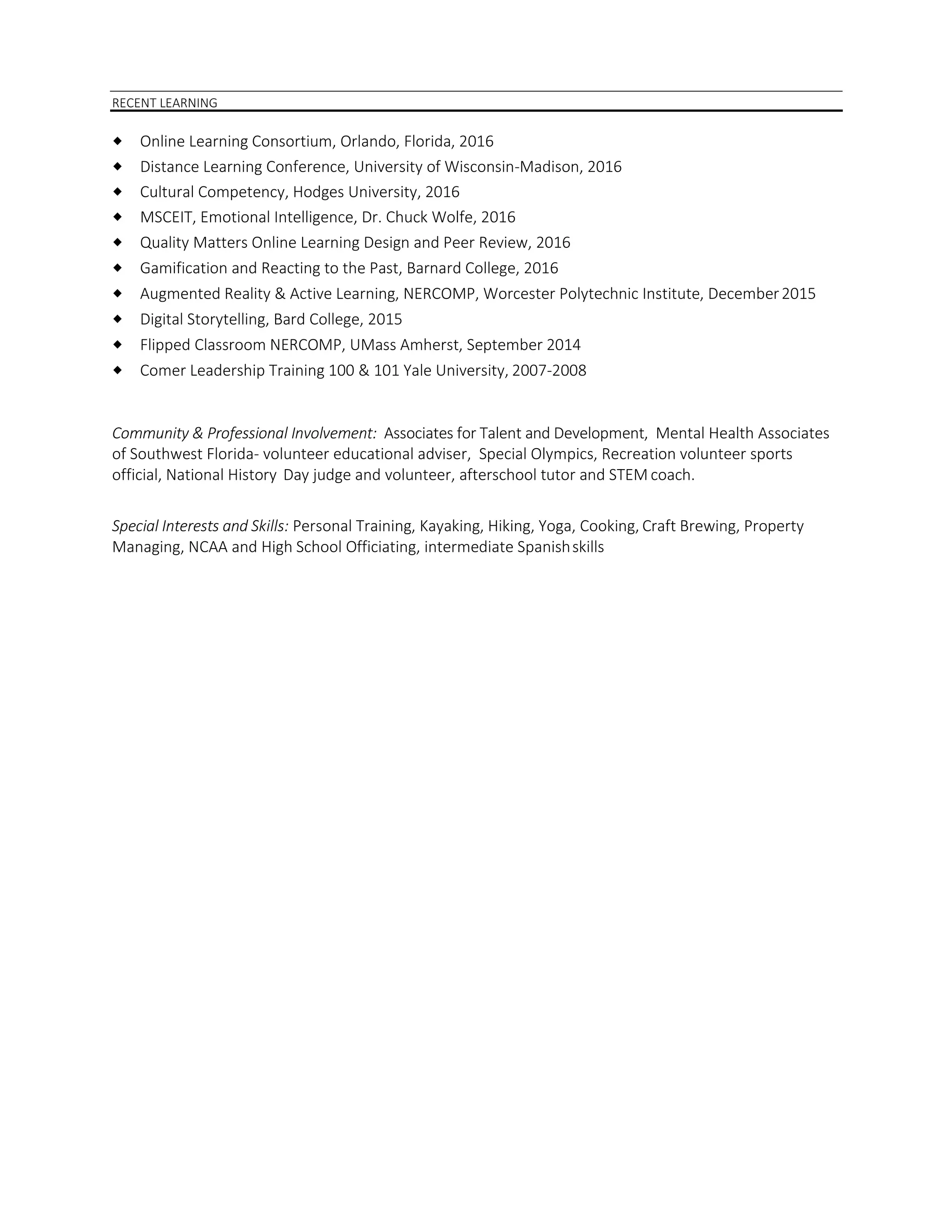 Gretchen Gurr Resume | PDF