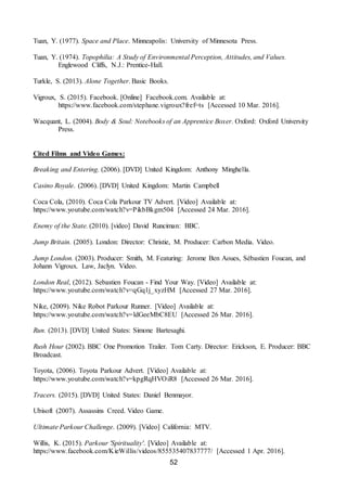 Parkour Dissertation | PDF