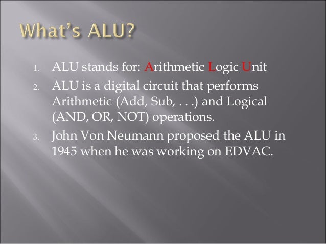 ALU
