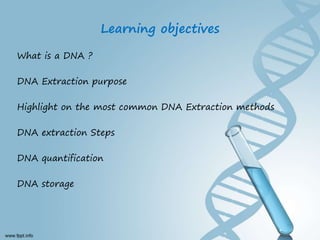 molecular diagnostics DNA isolation | PPT