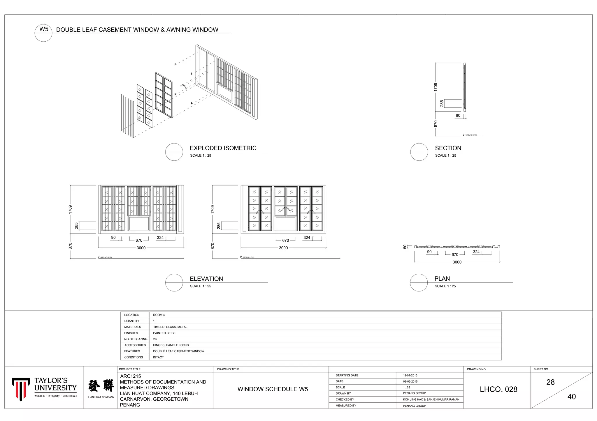 28 final window detail w5 ready plot a1 titleblock landscape updated | PDF