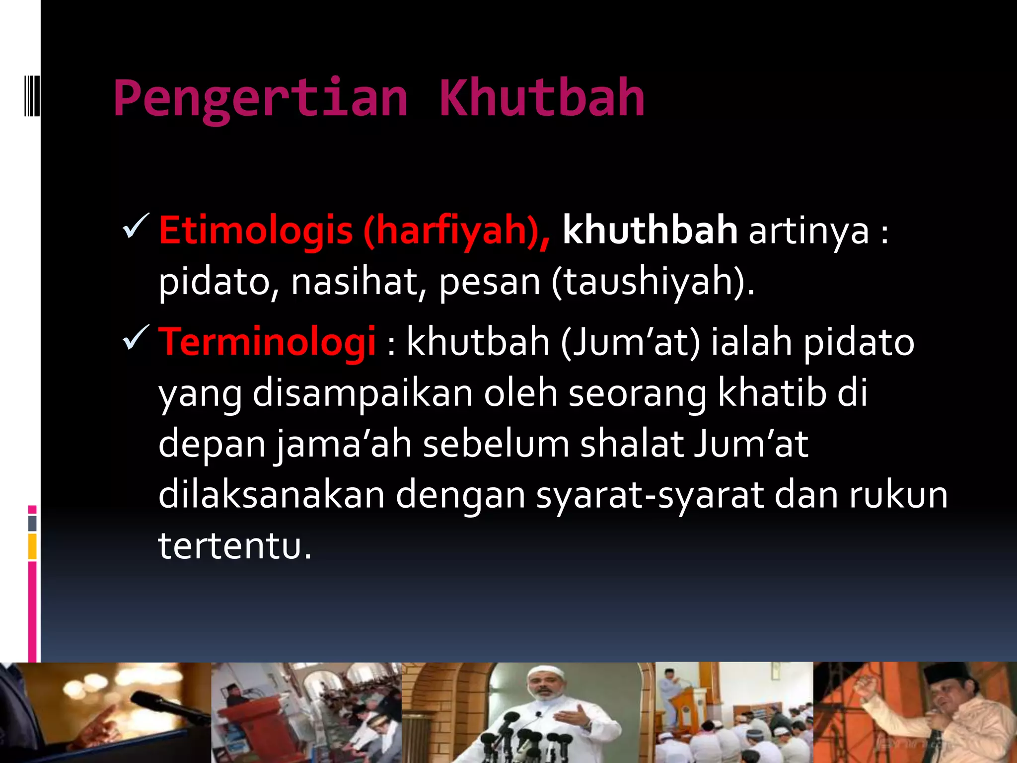 fiqh dan adab khutbah jumat | PPTX