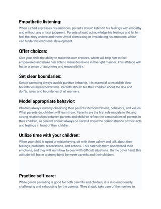 28 Gentle Parenting techniques Build Strong Bonds, Communication and ...